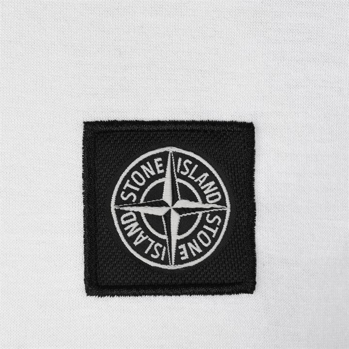 STONE ISLAND Badge Logo White T-Shirt | Tucksons